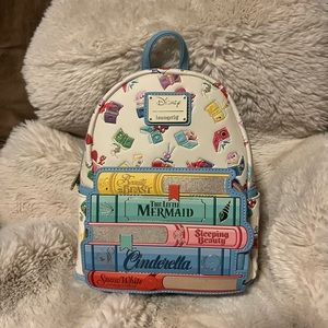 Loungefly | Bags | Princess Pals Storybook Loungefly Mini Backpack ...